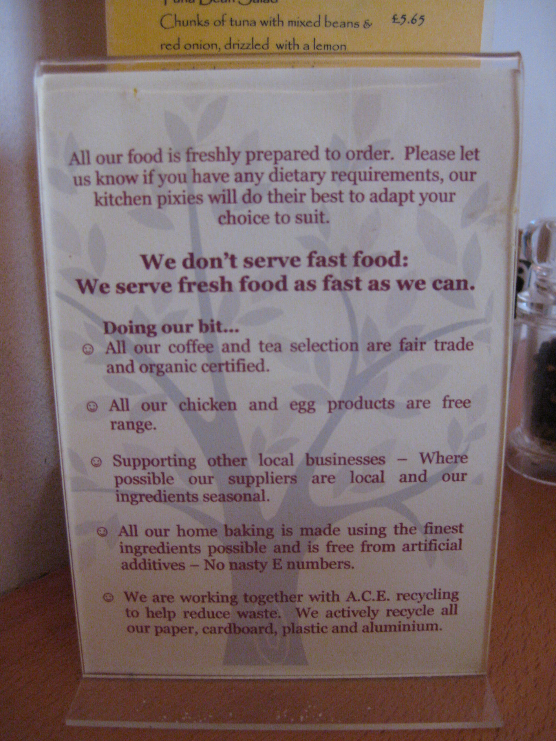 local principles at Beech Tree Cafe, Dunblane, Scotland – SaveYour.Town
